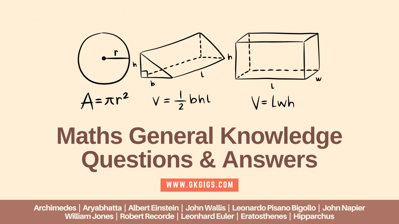 Maths GK Question And Answer (Short & Important) - GkGigs