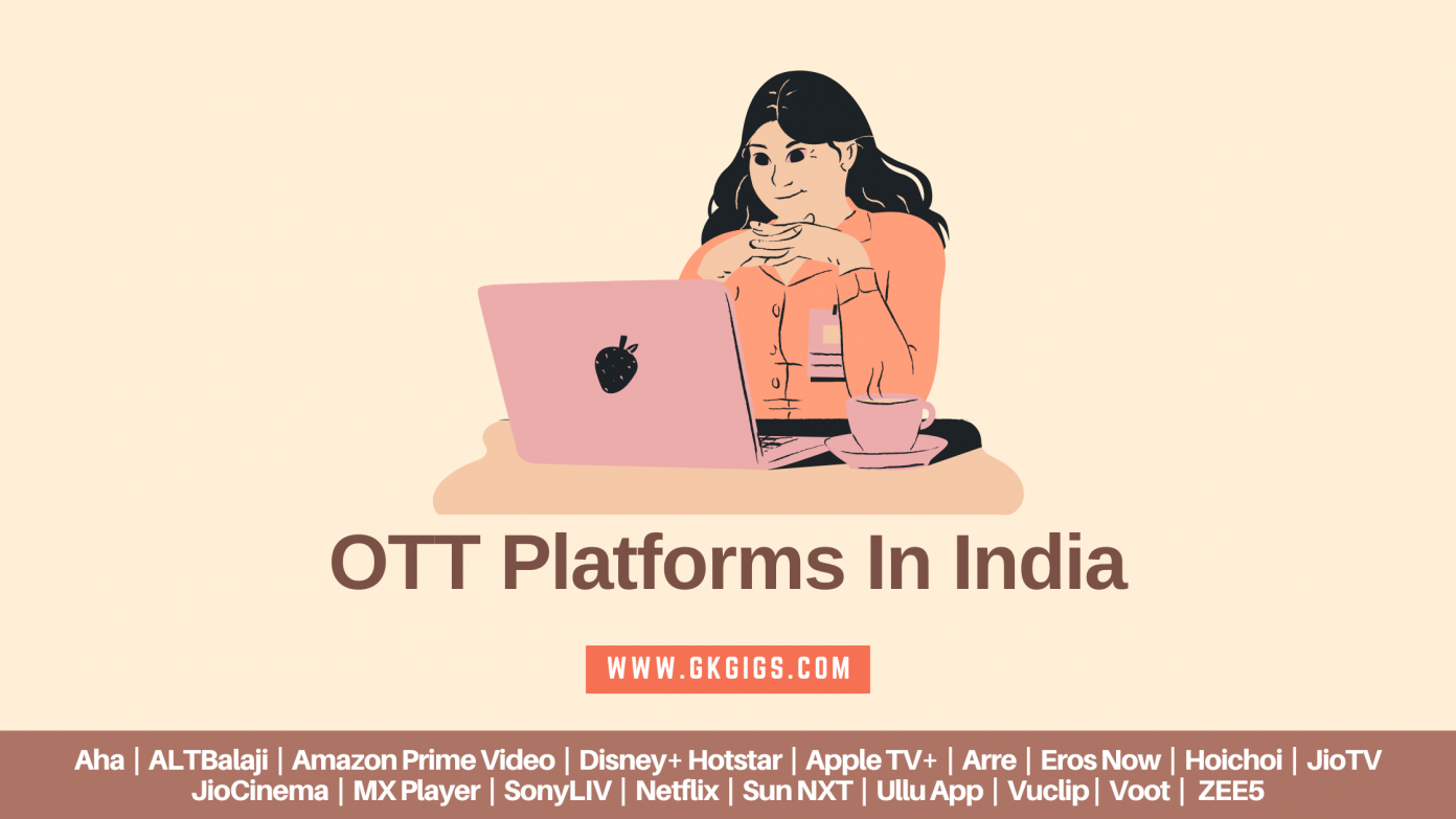 List Of Top OTT Platforms In India With Their Prices 2023 - GkGigs