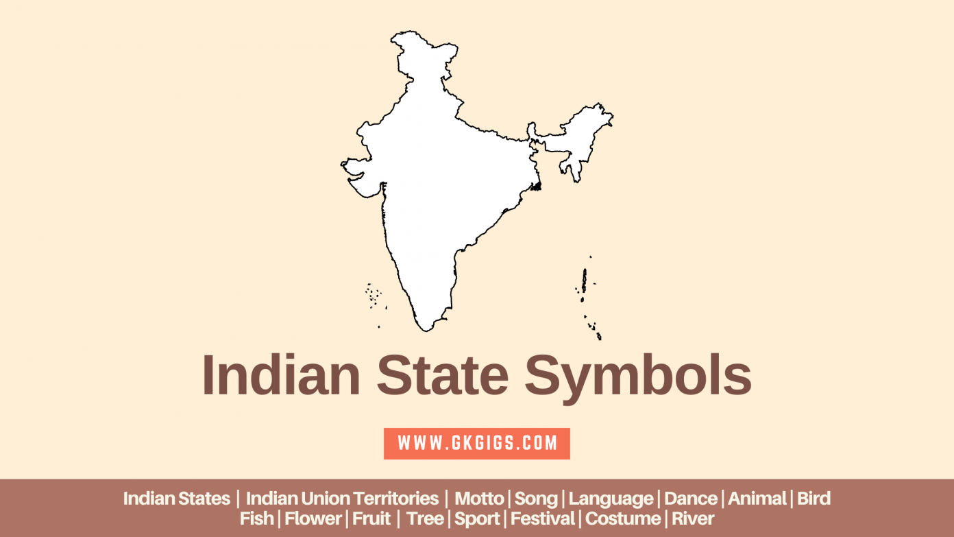 State Symbols Of 28 Indian States And 8 Union Territories - GkGigs